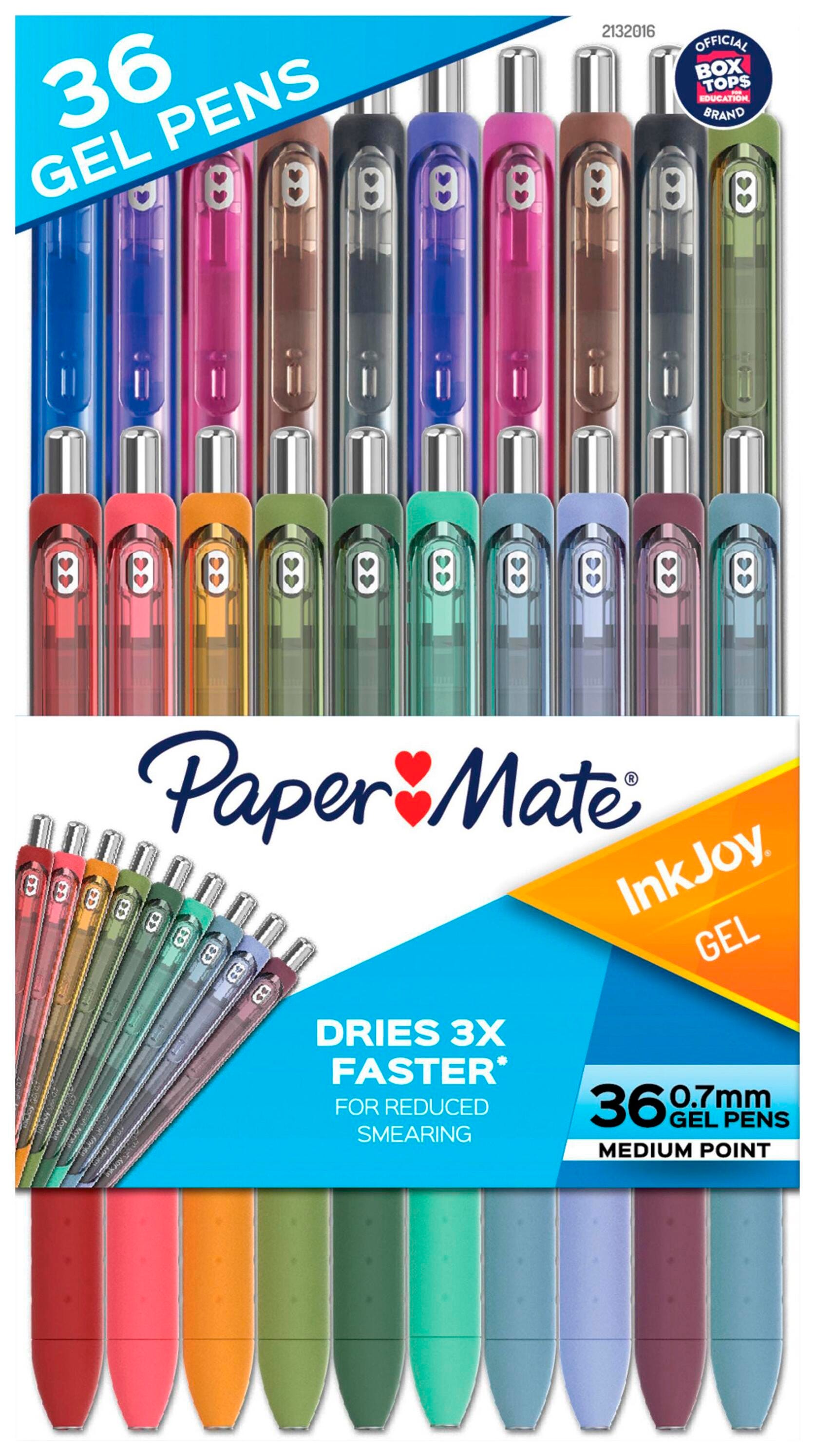 Paper Mate InkJoy Gel Pens Medium Point 0.7 mm Tip Assorted Colors Set of 36